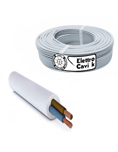 CAVO ELETTRICO FG16OR16 2x2.5 mm² IN DOPPIA GUAINA PER USO ESTERNO E INTERNO BIPOLARE 2 POLI CPR ...